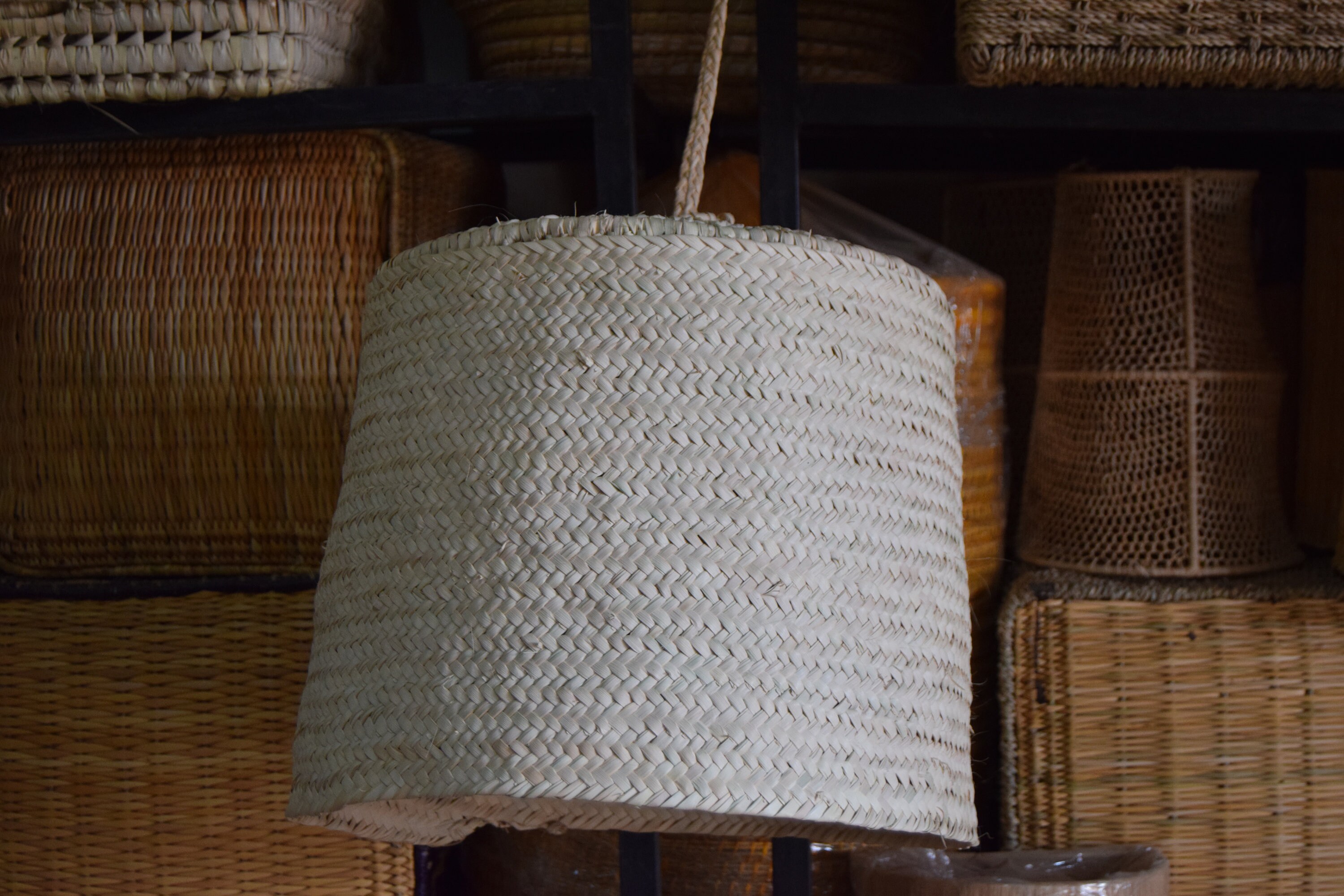 Lighting Home & Living Chandeliers & Pendant Lights straw shade ...