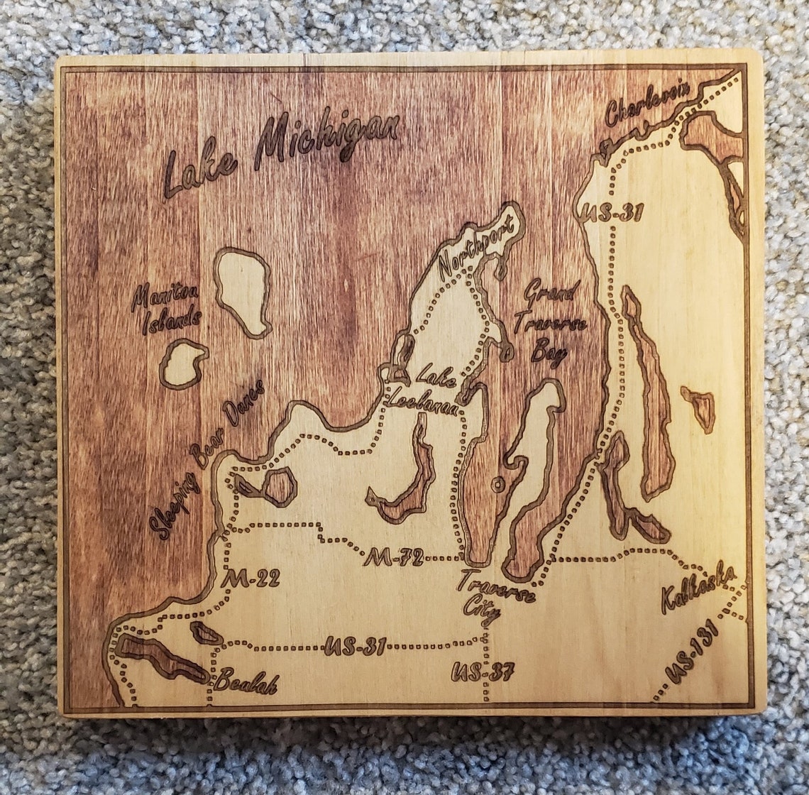 Custom Laser Engraved Topographical Maps of ANYWHERE - Etsy