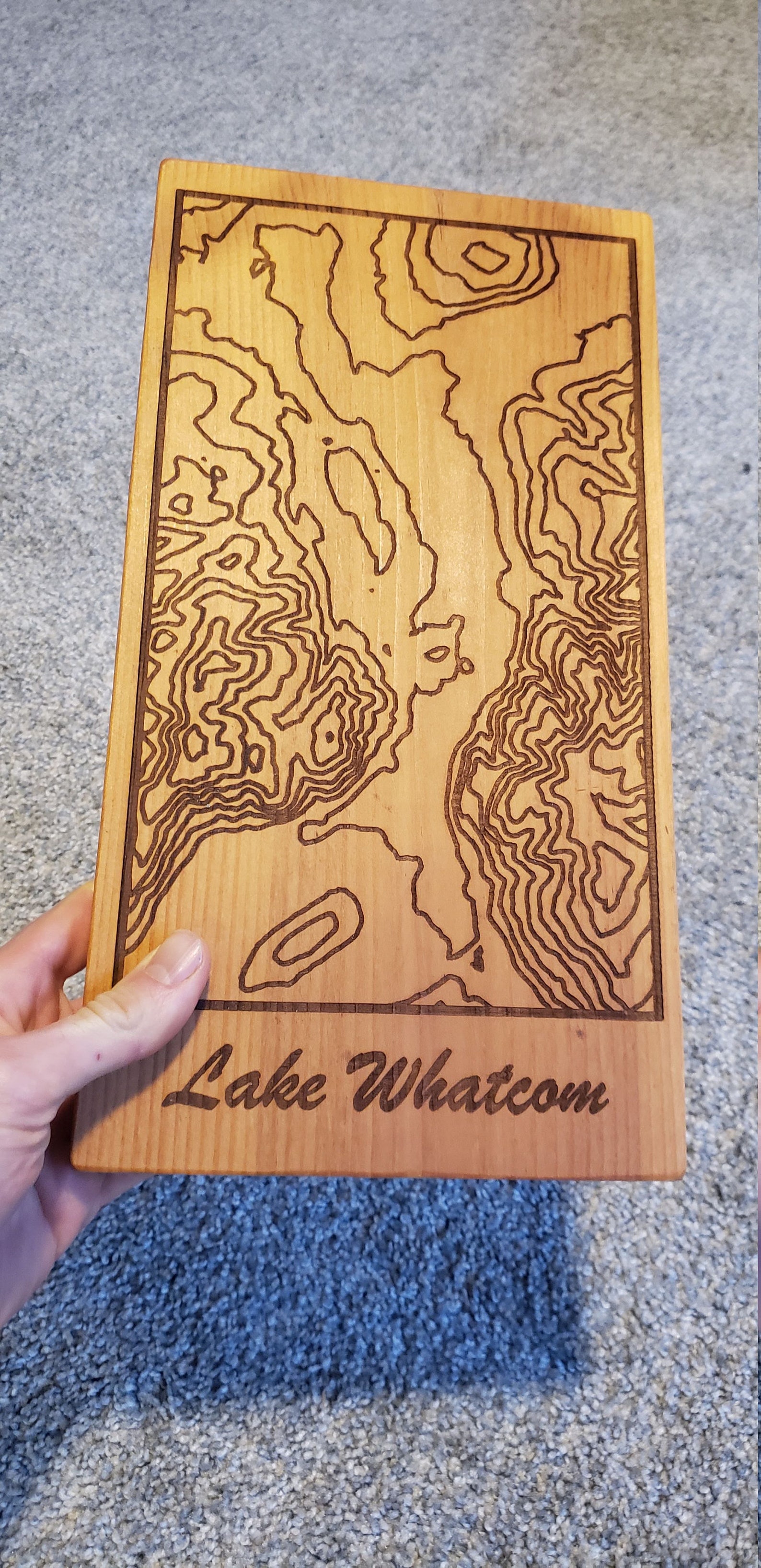 Custom Laser Engraved Topographical Maps of ANYWHERE - Etsy