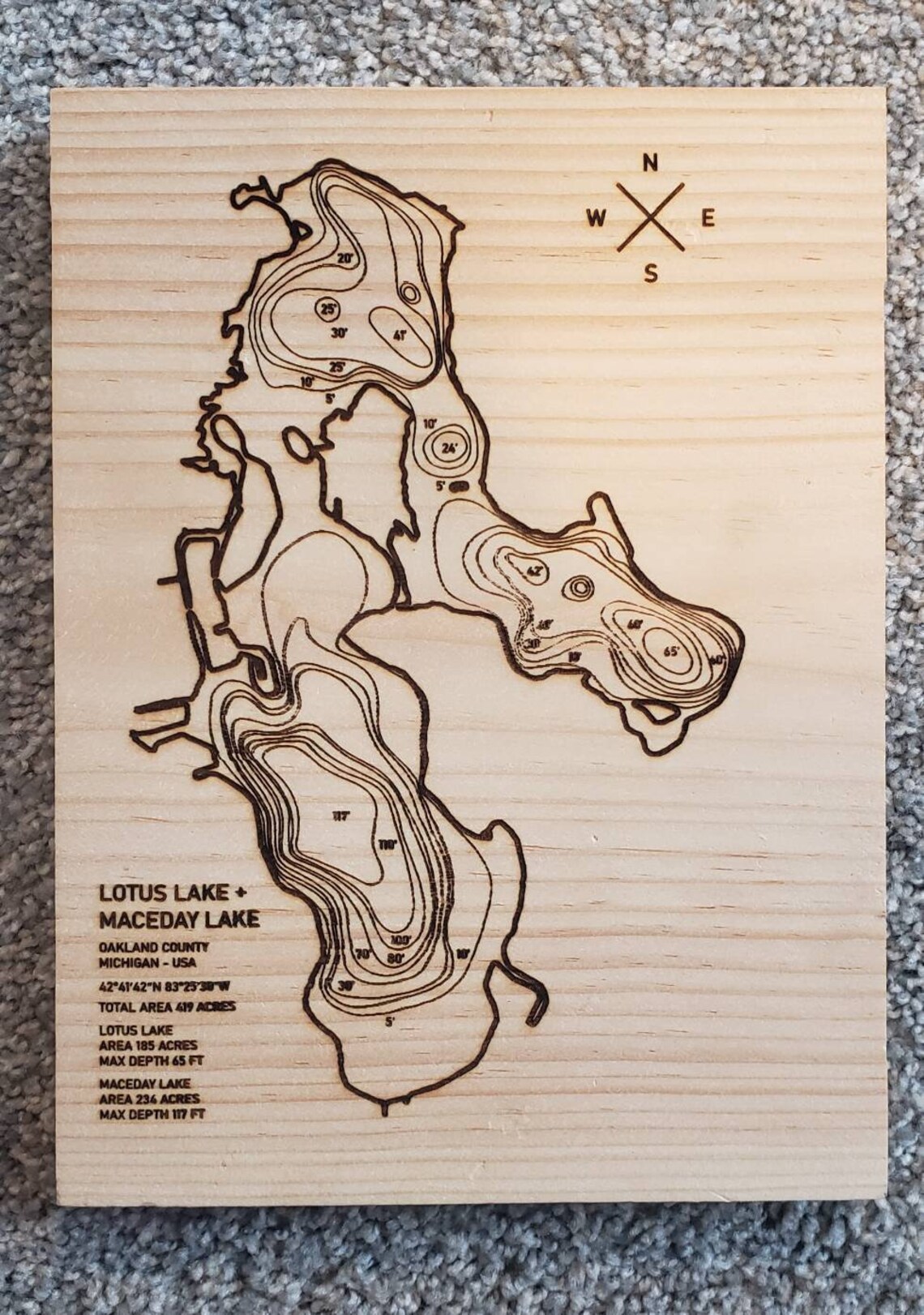 Custom Laser Engraved Topographical Maps of ANYWHERE - Etsy