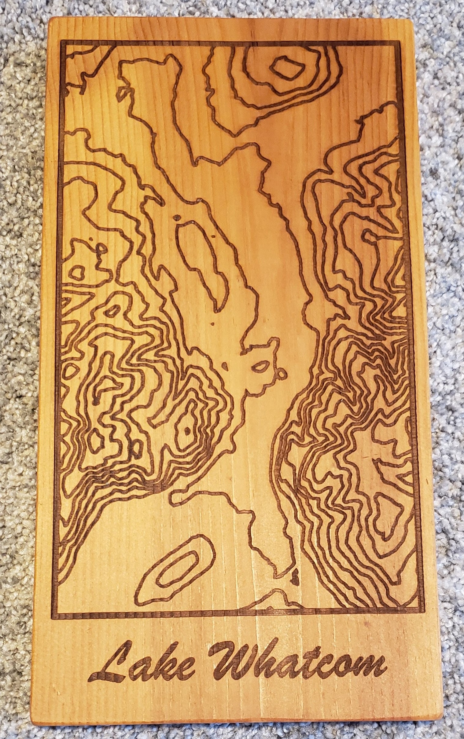 Custom Laser Engraved Topographical Maps of ANYWHERE - Etsy