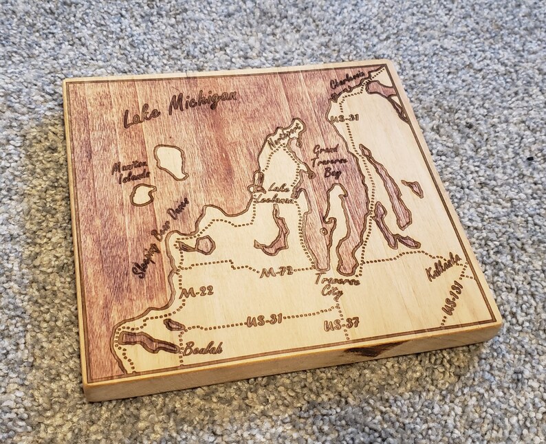 Custom Laser Engraved Topographical Maps of ANYWHERE - Etsy