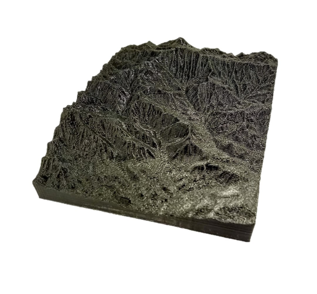 Custom 3d-printed Topographical Maps of ANYWHERE - Etsy