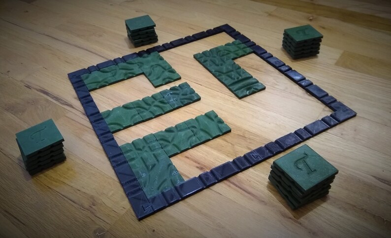 3D Printed Topographic Tile Board Game - Etsy