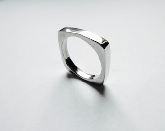 Square Band Ring | Etsy