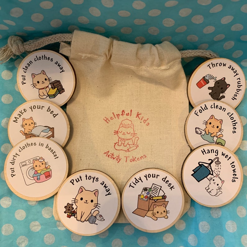 Chore Tokens Choose Your Own Customised Personalised - Etsy