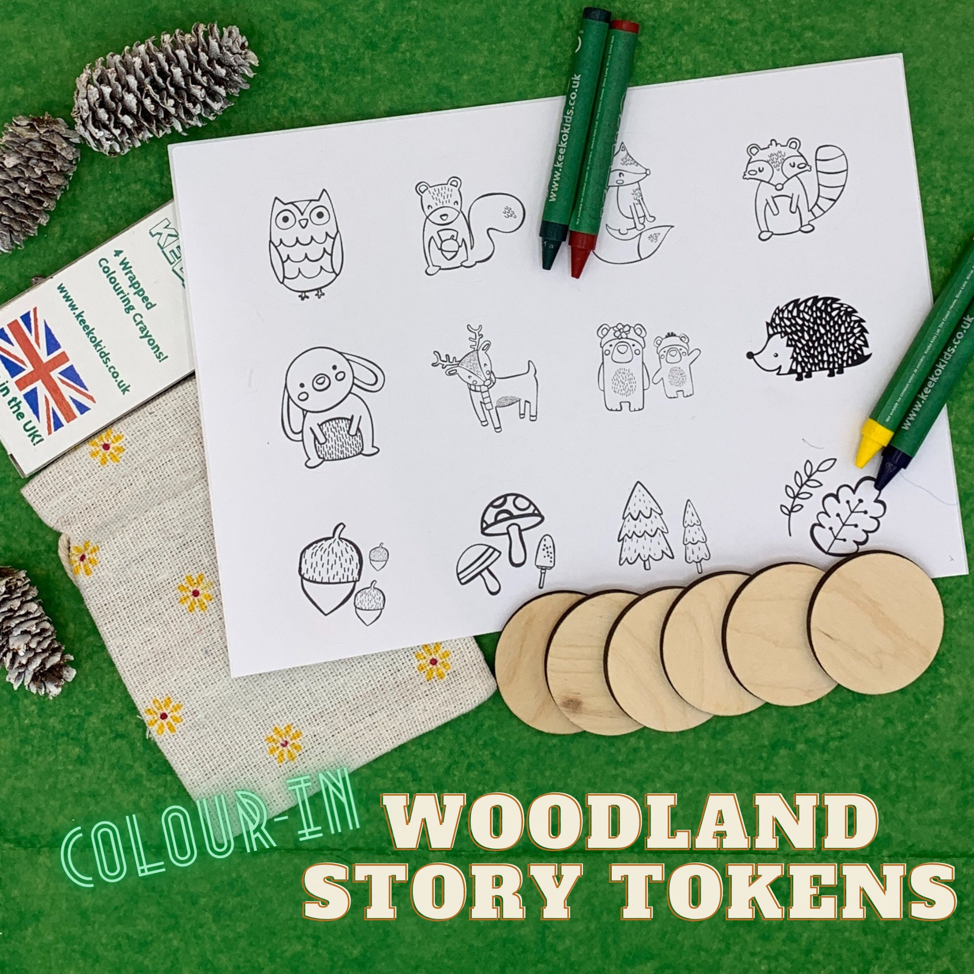 Woodland Animals Activity Pack Children Gift Forest Kids - Etsy