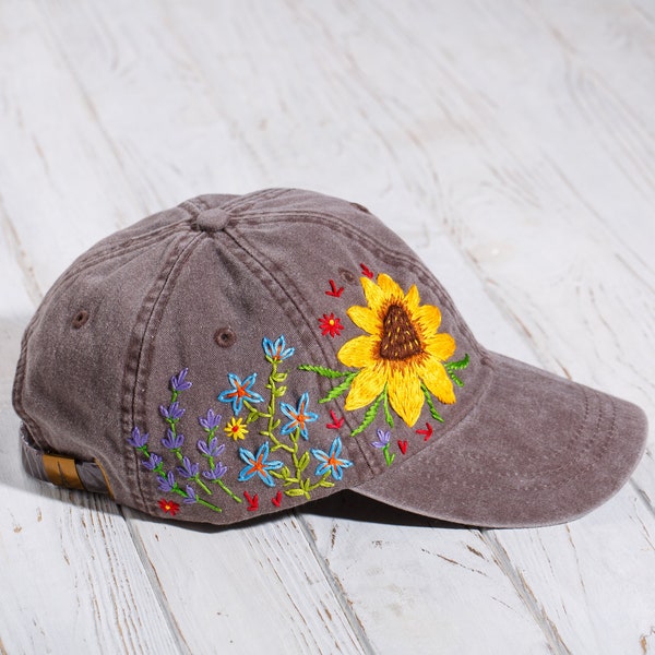 Flower Baseball Cap - Etsy