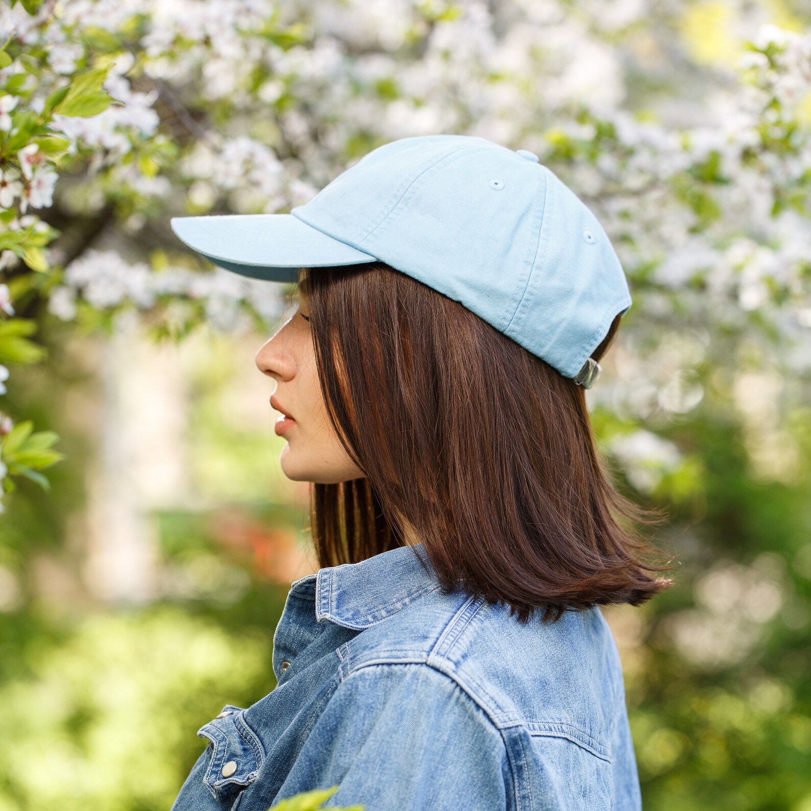 Cotton Cap With Hand Embroidered Chamomile, Thistle Embroidery Design ...