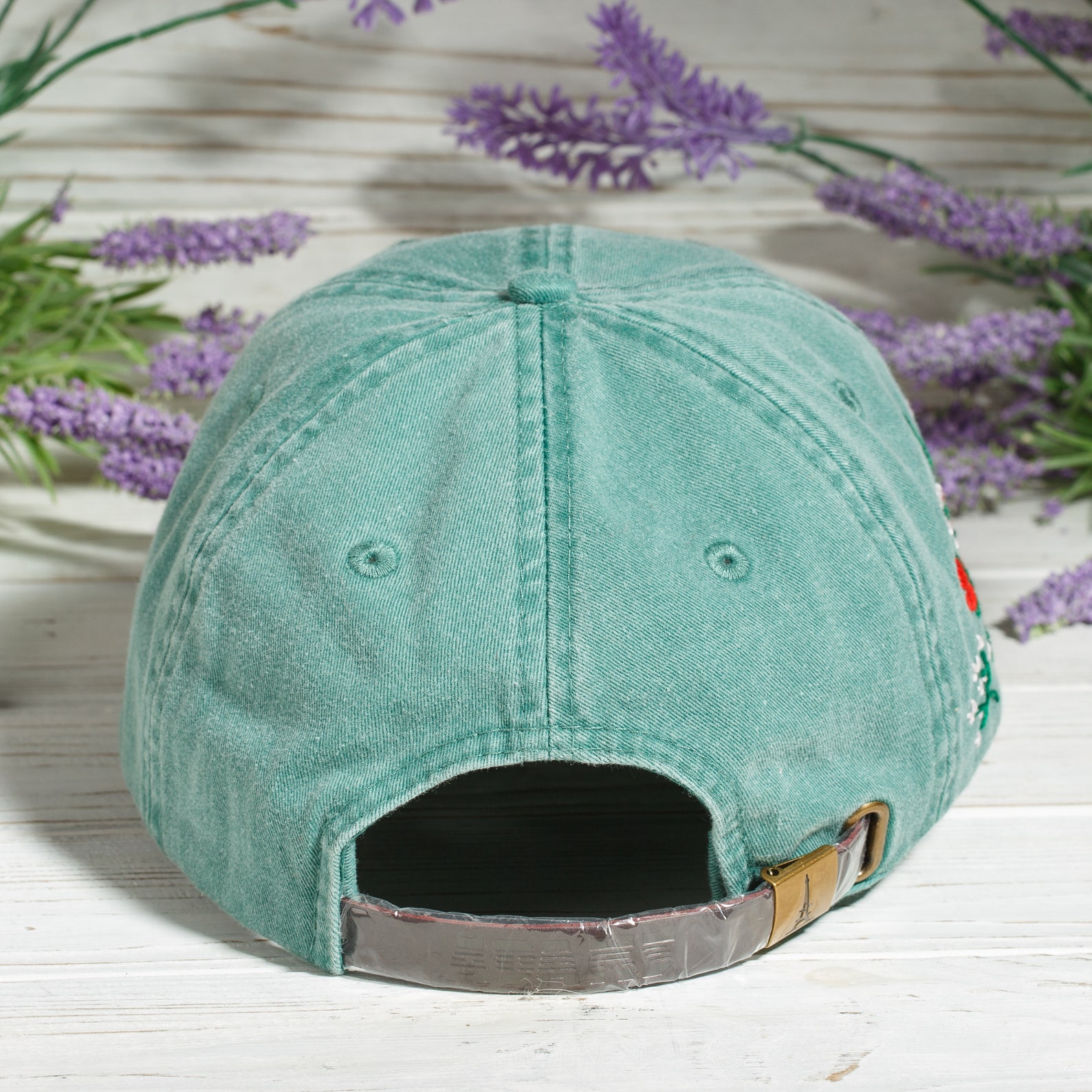 Rose embroidery vintage baseball cap hand stitched hat with - Etsy México