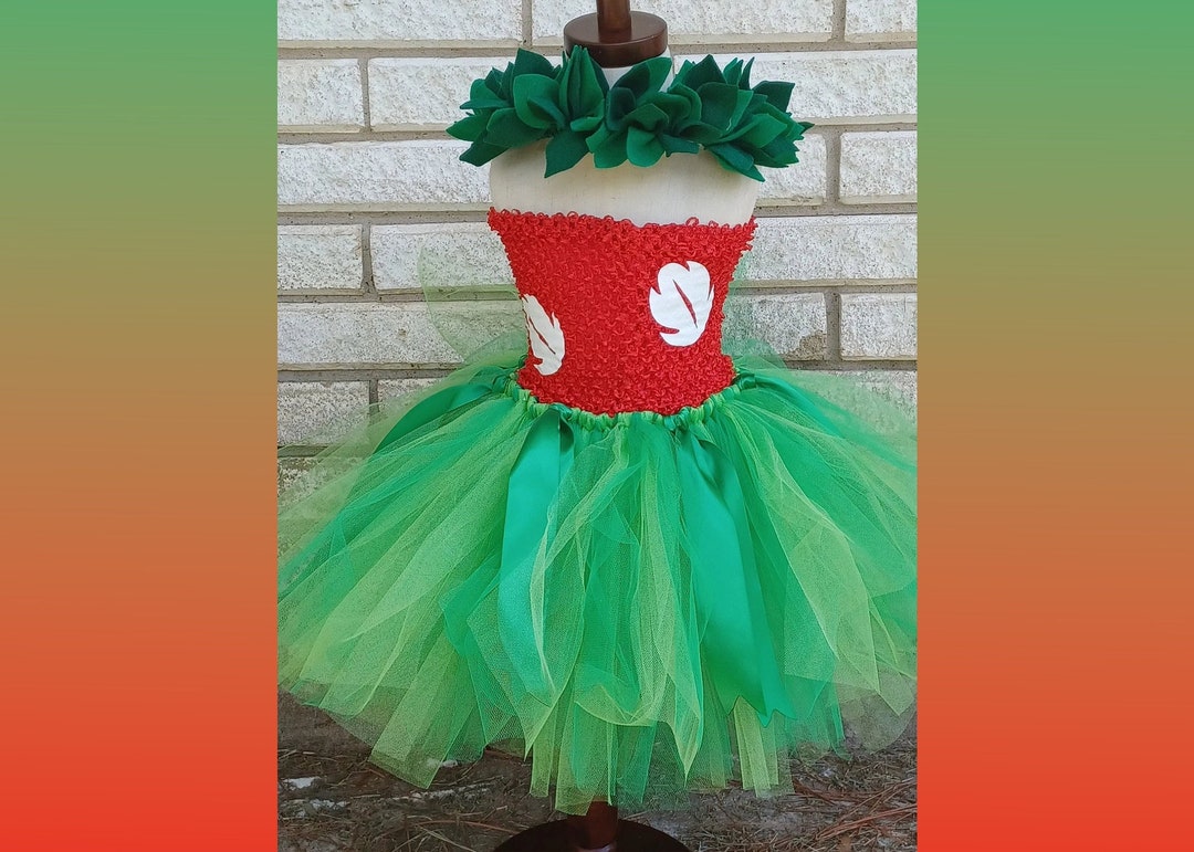 Hawaiian Island Girl Tutu Costume, Hula Costume, Hawaiian Costume, Baby ...