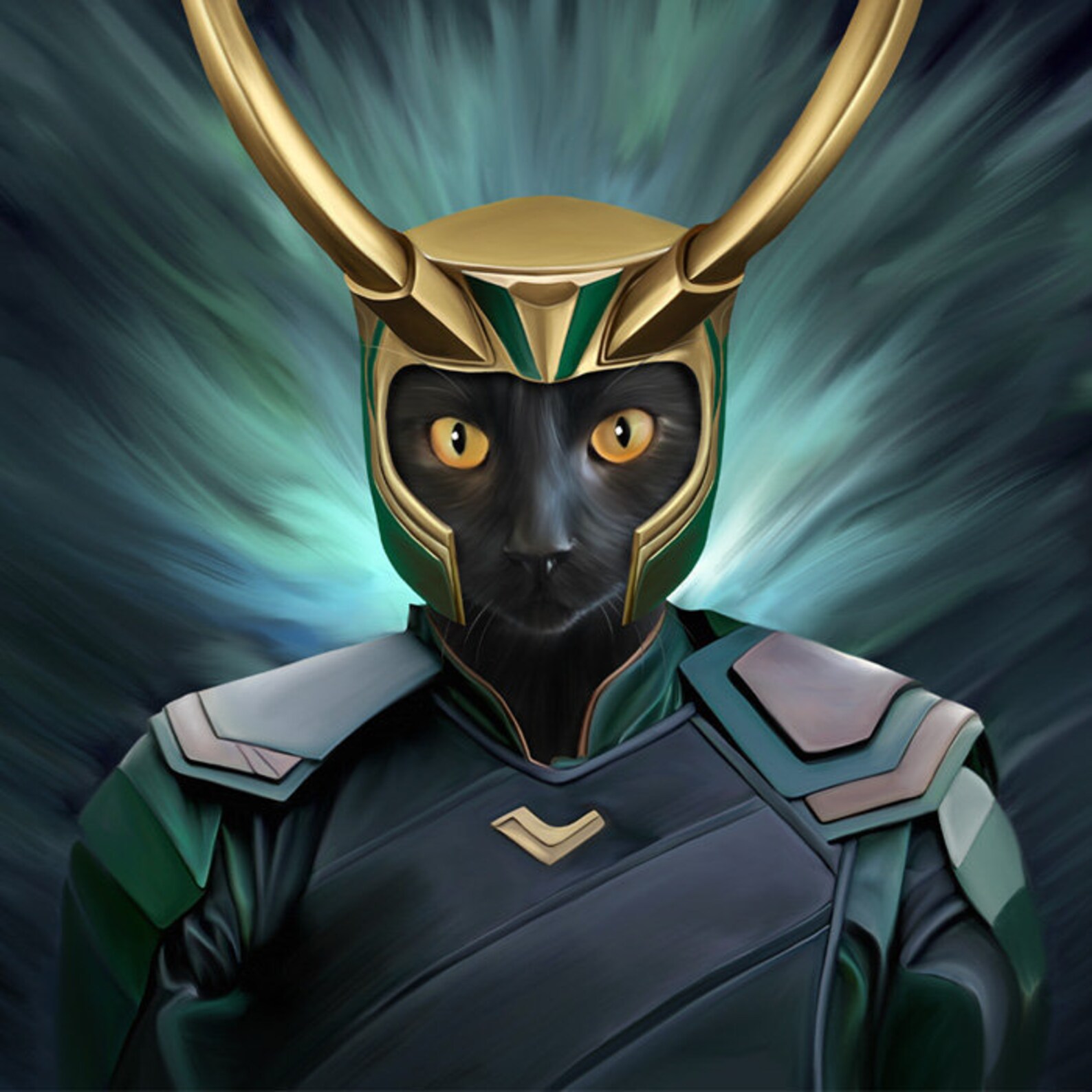 Loki Custom Pet Portrait Pet as Loki Dog as Loki Cat as - Etsy