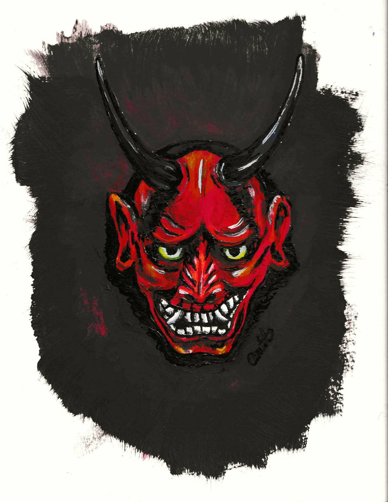 Devil Face Paintings