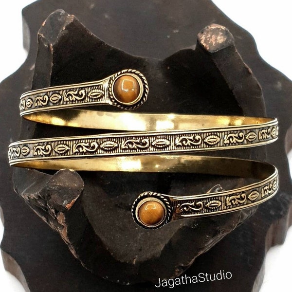 Gold Arm Cuff - Etsy