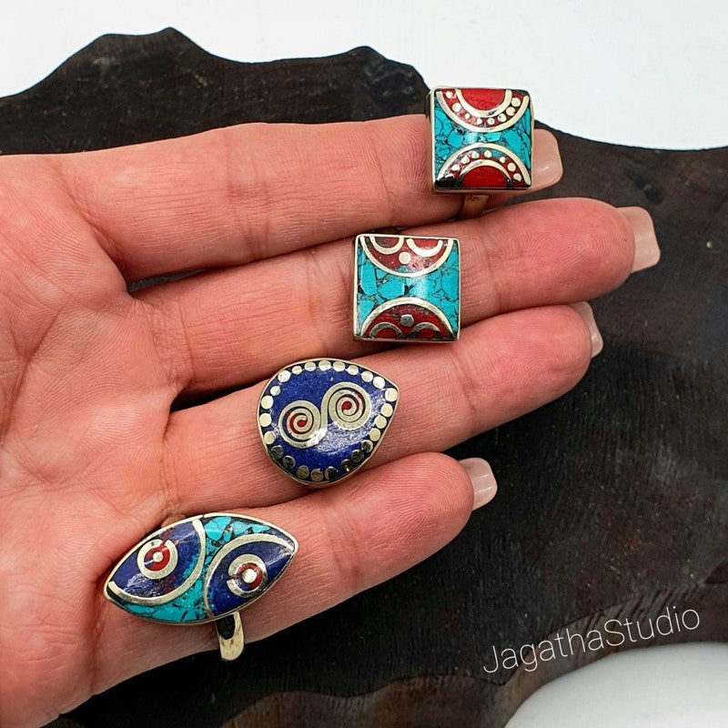 Tibetan Rings - Etsy
