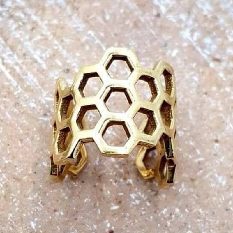 Honeycomb Ring - Etsy