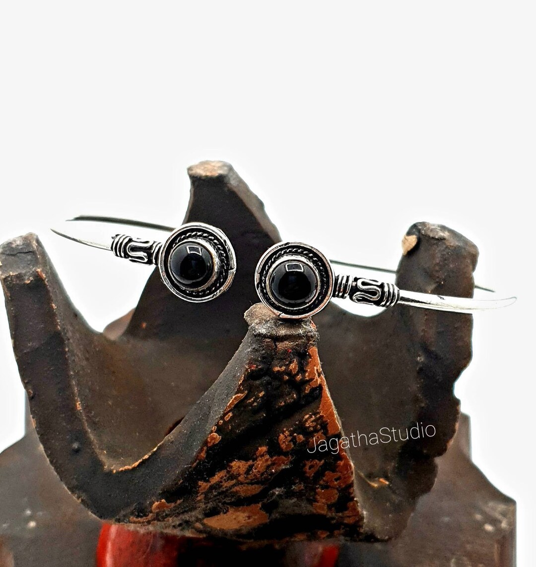 Onyx Arm Bracelet Gemstones Upper Arm Bangle Cuff Adjustable Armlet ...