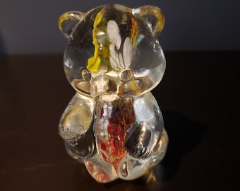Glass Teddy Bear | Etsy