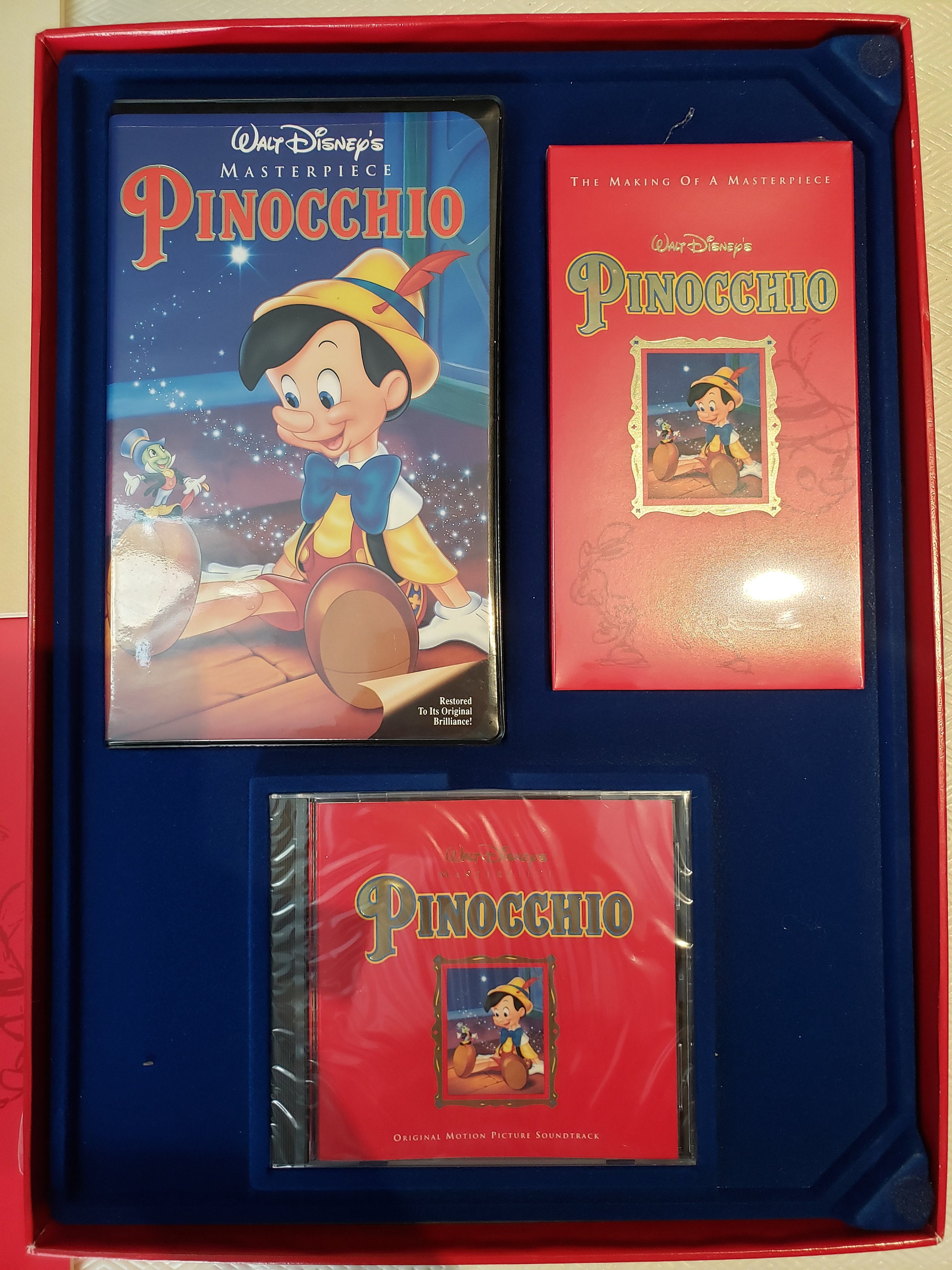 Walt Disney's Masterpiece Pinocchio Exclusive Deluxe Video Edition Set ...