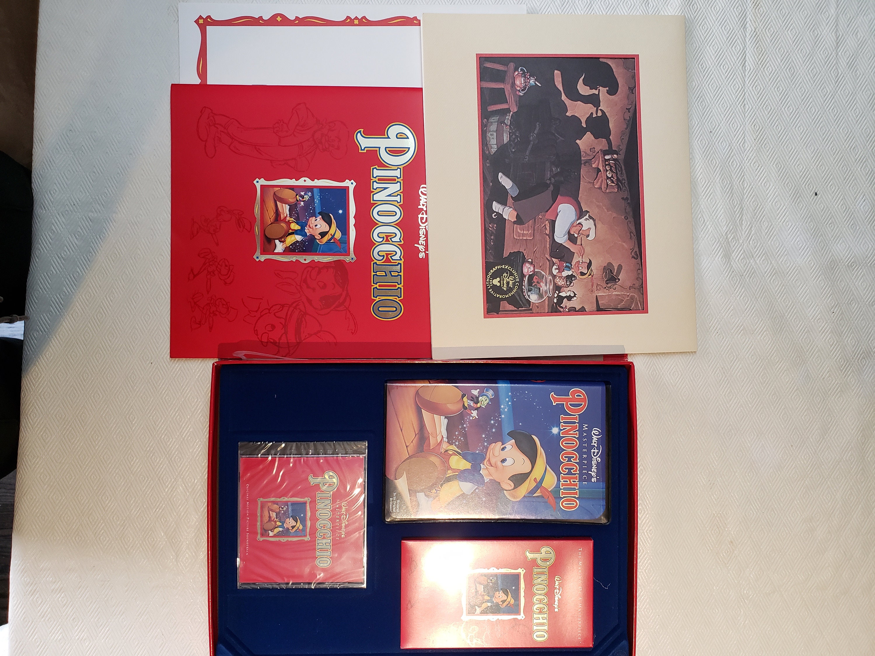 Walt Disney's Masterpiece Pinocchio Exclusive Deluxe Video Edition Set ...
