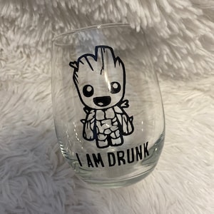 Groot Wine Glass/ Bridesmaids Gift/ Wedding Favor/ Funny Wine - Etsy