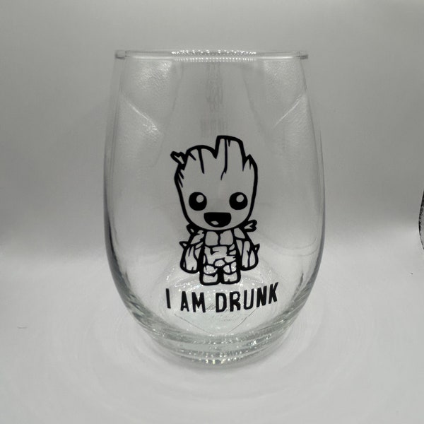 Groot Wine Glass/ Bridesmaids Gift/ Wedding Favor/ Funny Wine Glass ...