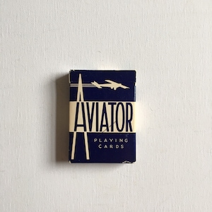 Vintage AVIATOR Playing Card Deck-made in USA Old Playing Cards ...