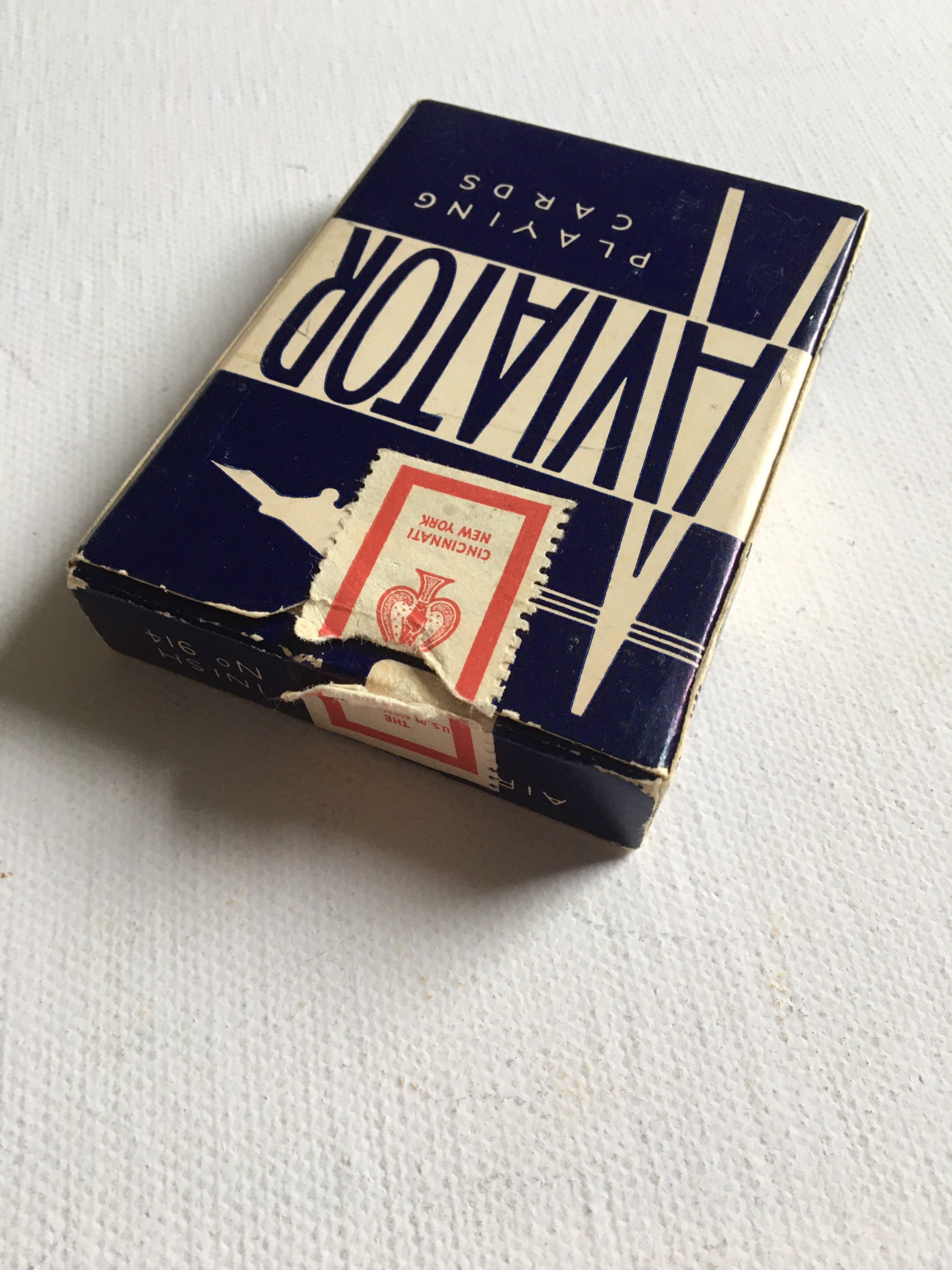 Vintage AVIATOR Playing Card Deck-made in USA Old Playing Cards ...