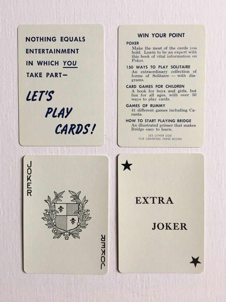 Vintage AVIATOR Playing Card Deck-made in USA Old Playing Cards ...