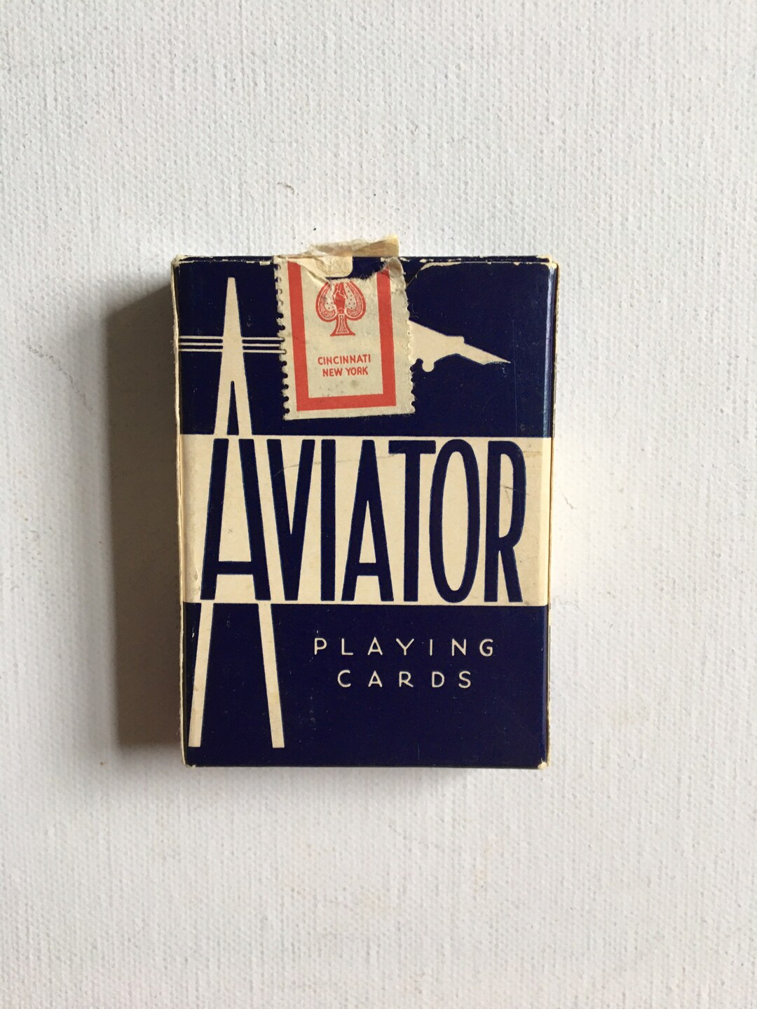 Vintage AVIATOR Playing Card Deck-made in USA Old Playing Cards ...
