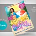 Pool Party Flyer, Social Media Pool Party Announcement Editable Summer ...