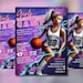 GIRL BASKETBALL FLYER Template, Training Template , Diy Flyer ...
