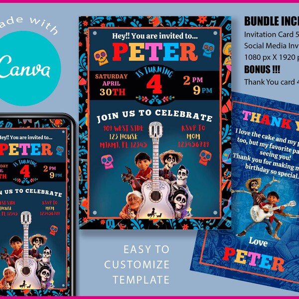 Coco Invitations - Etsy