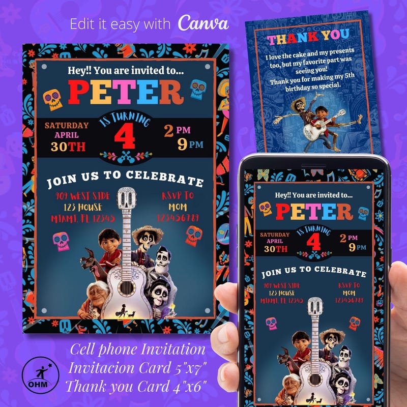 Coco Invitations - Etsy