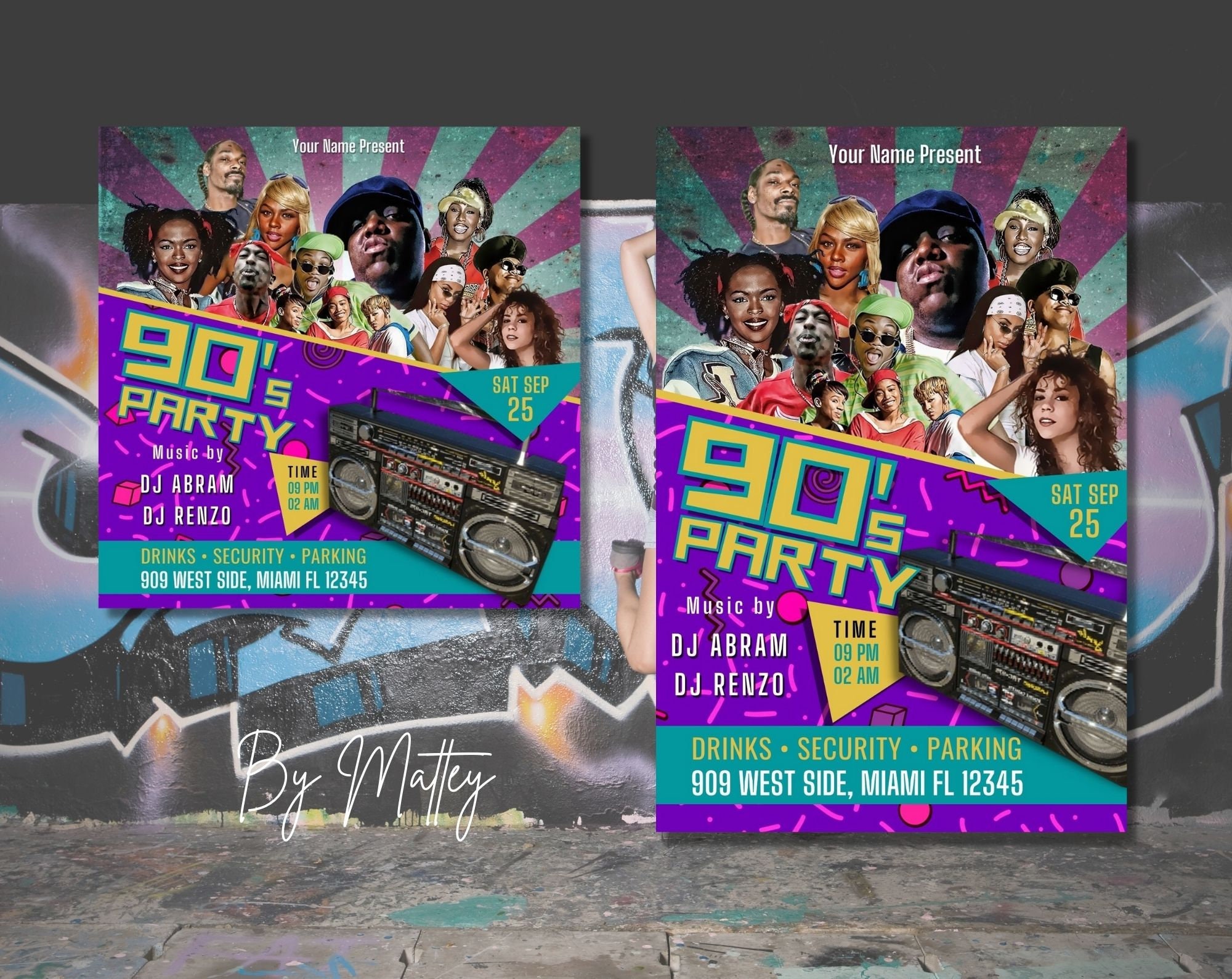 90s Party Invitation, Editable 90s Birthday Invitation,90s Invitations ...