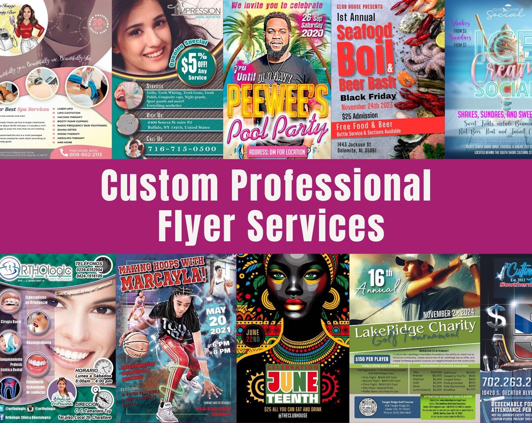 SERVICES FLYER DESIGN , Graphic Design Services, Custom Flyer Design ...