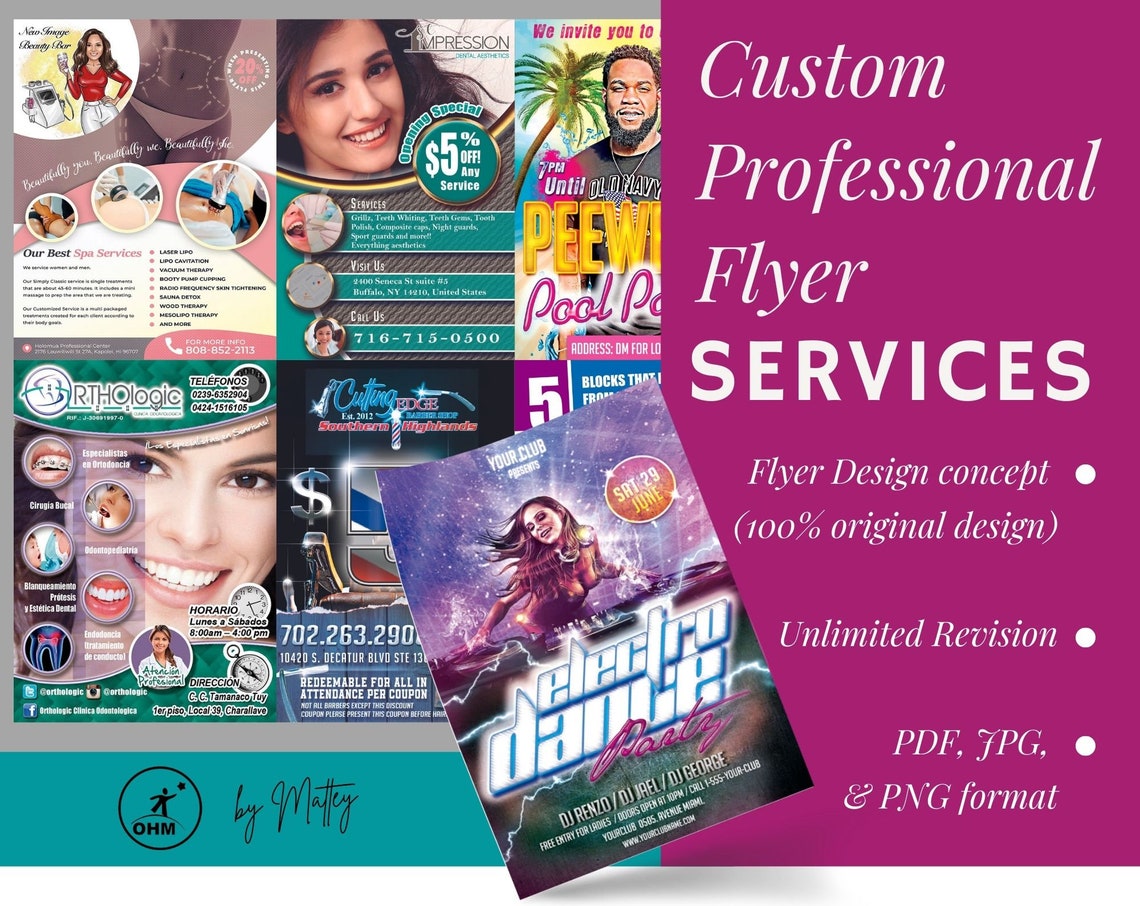 SERVICES FLYER DESIGN Graphic Design Services Custom Flyer - Etsy