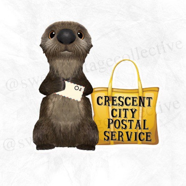 Crescent City Otter Mail Sticker - Etsy