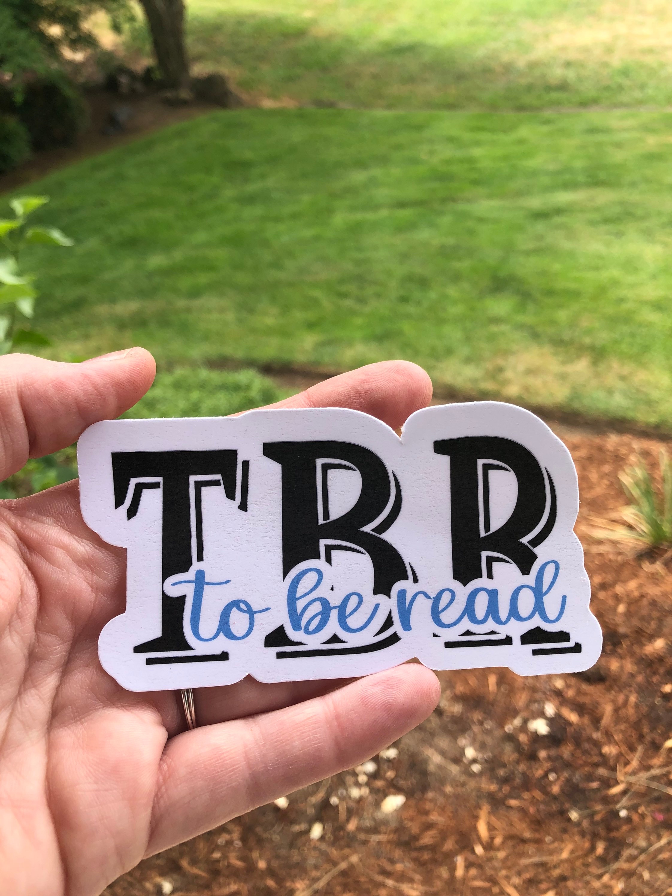 TBR sticker book cart To be read sticker Bookish Sticker | Etsy