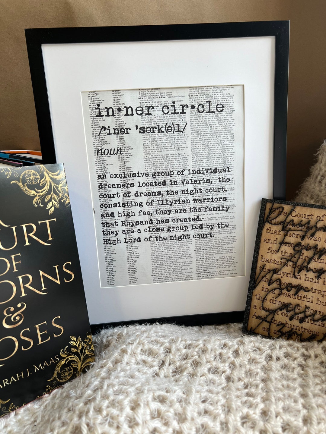 The Inner Circle, ACOTAR, A Court of Thorns and Roses, Dictionary Print ...