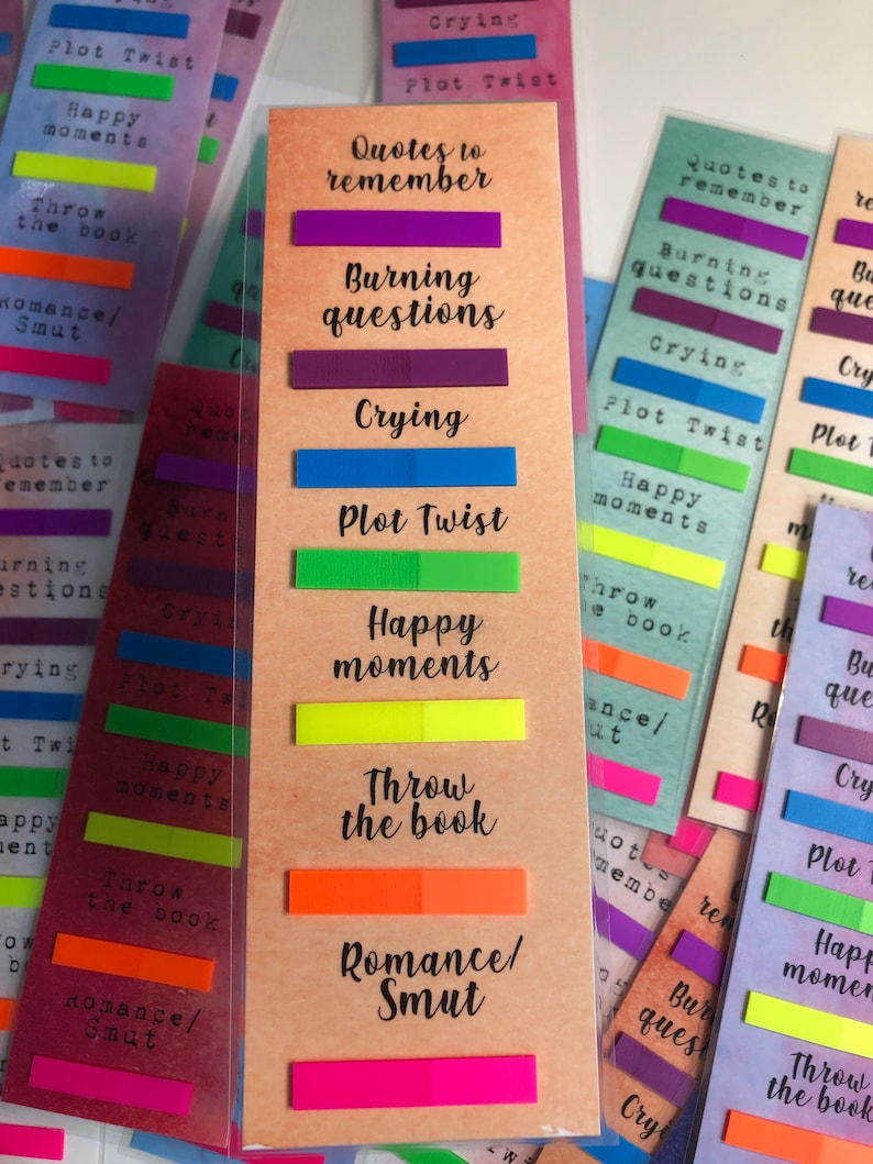 Annotating Bookmark Book Tok Bookish Annotate Book - Etsy