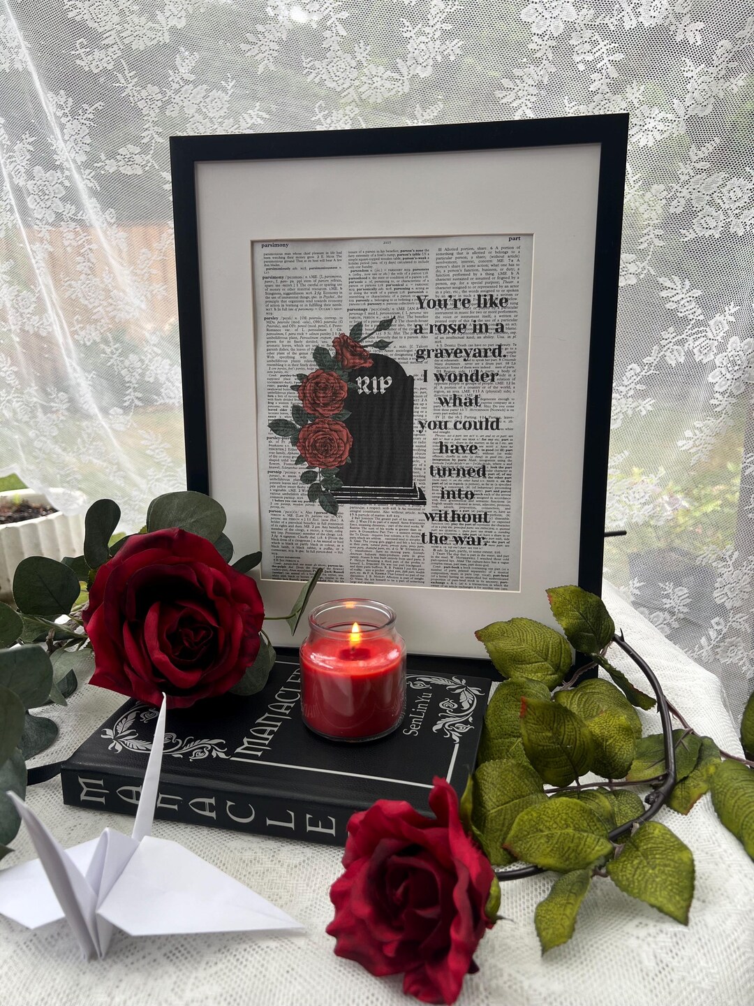 Manacled Print | Rose in a Graveyard | Dramione | Art Print | Fan ...