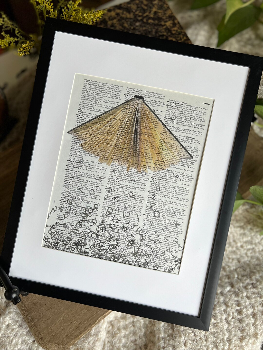 Spilling Letters, Vintage Dictionary Print, Vintage Print, Author Print ...