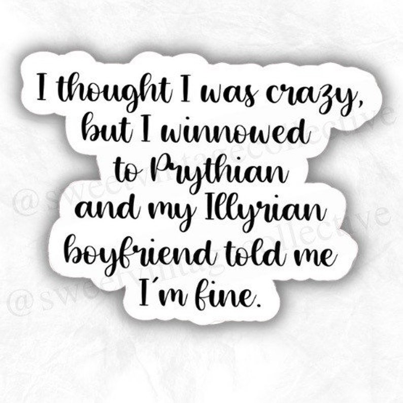 Funny ACOTAR Sticker, ACOTAR, Rhysand, Az, A Court of Thorns and Roses ...