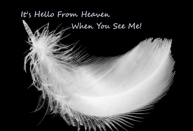 Personalised White Feather/sentimental/memorial/funeral / in Organza ...