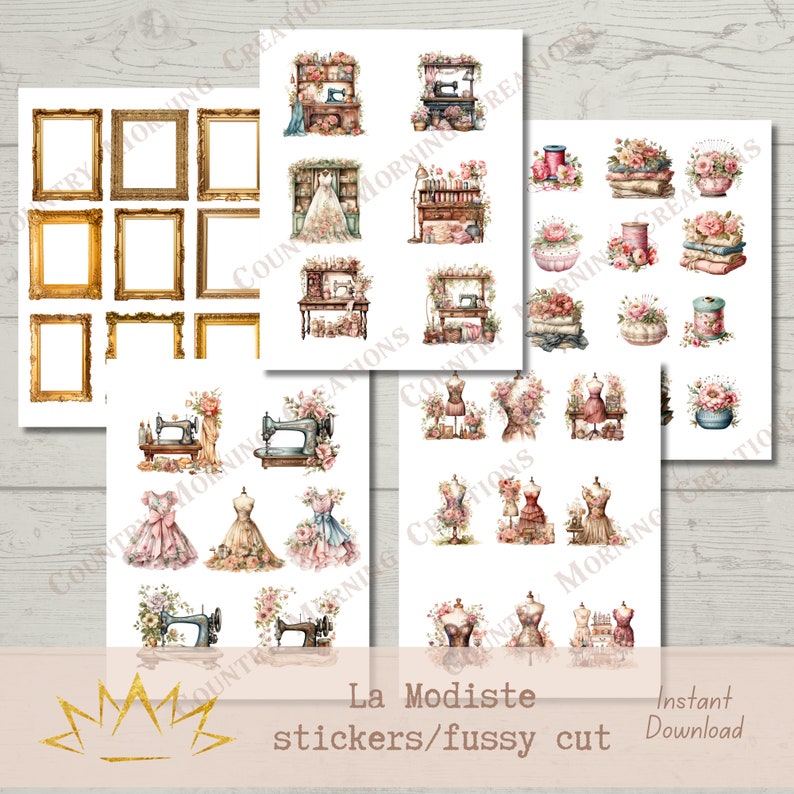 La Modiste Full Planner Kit,stickers,planner Stickers,planner,april ...
