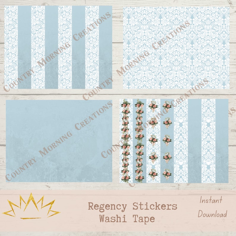 Regency Washi and Background Papers - Etsy