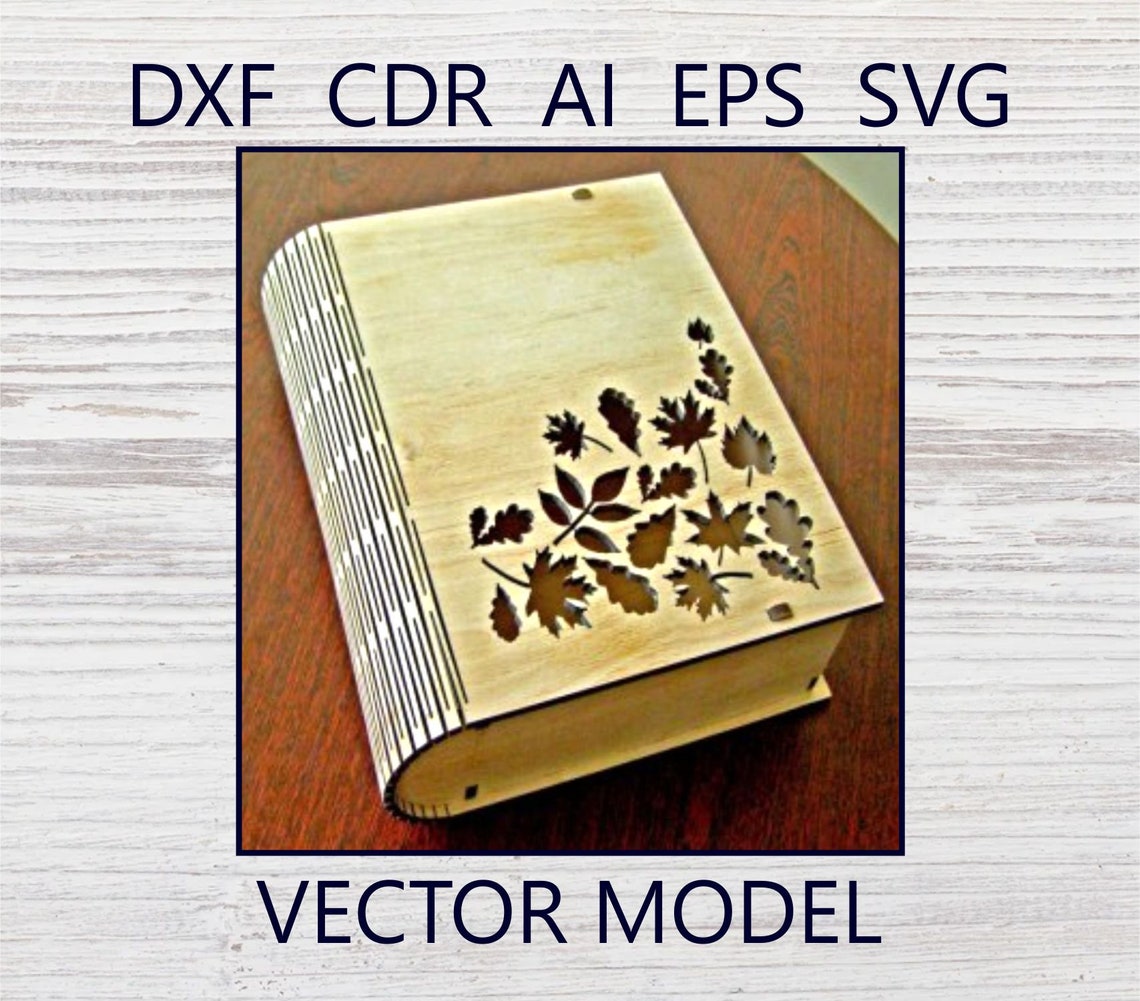 Book-box / Vector Model for CNC - Etsy