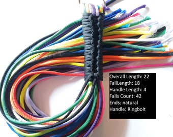 Blacklight Reflective Rainbow Paracord Flogger | Etsy