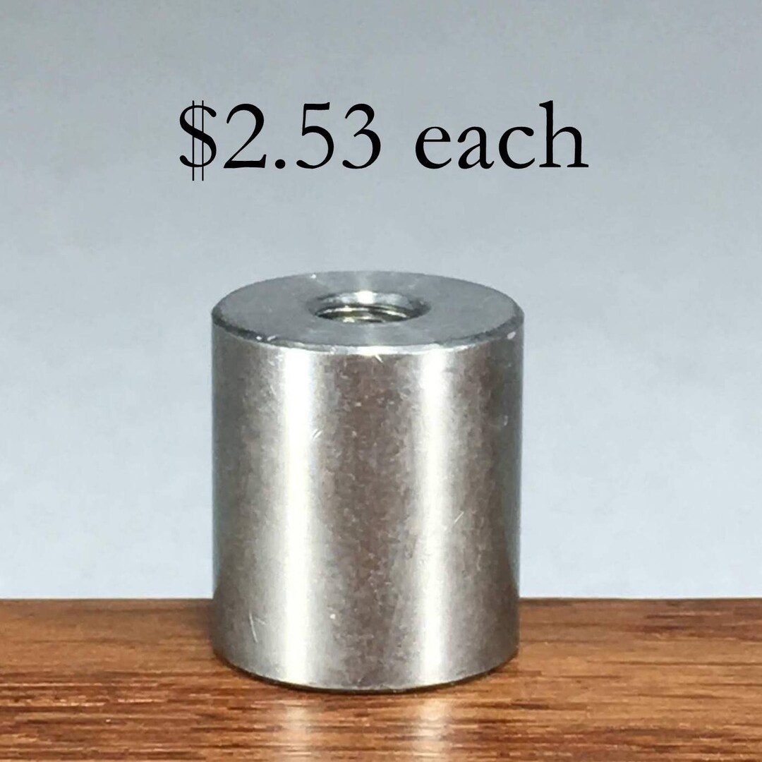 Set of 6 DIY Aluminum Knob Bases ~ Cabinet Hardware ~ Drawer Pull Base ...